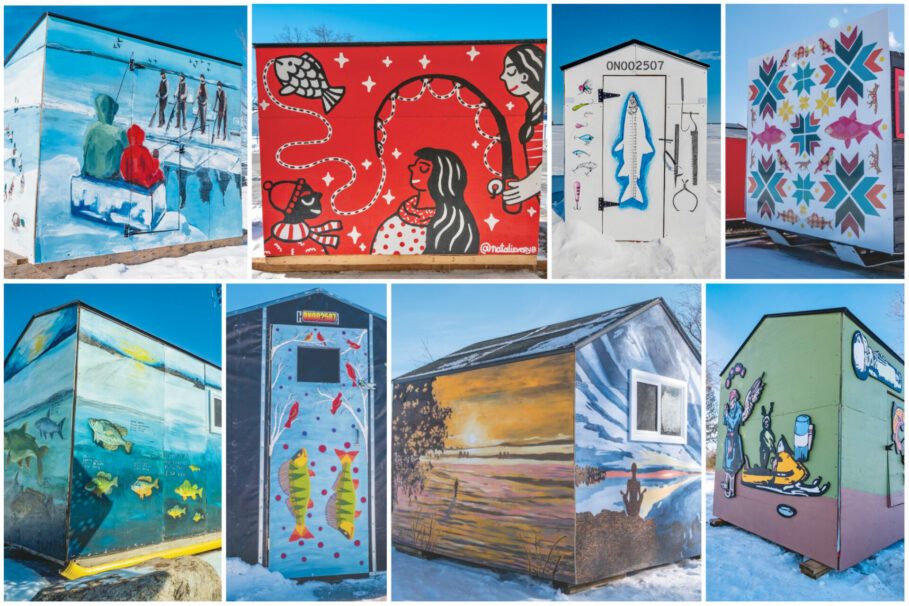 These 11 artist-painted fishing huts on Ontario’s Lake Simcoe will ...