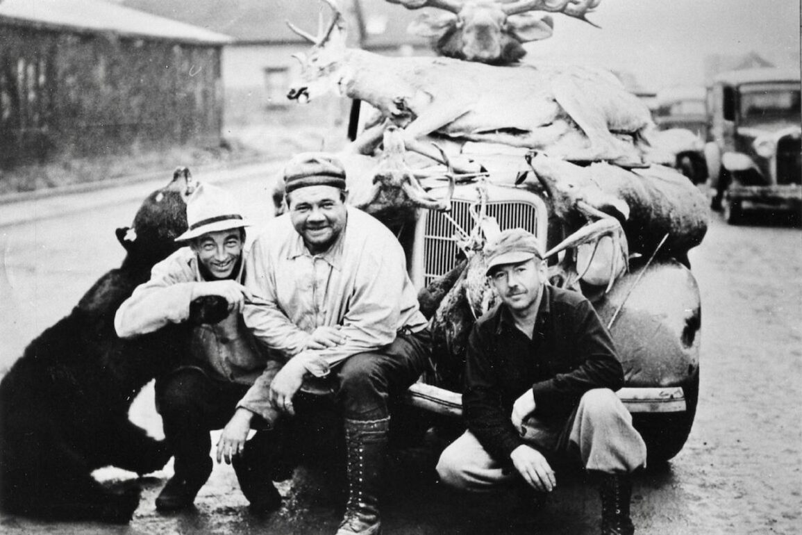 Baseball legend Babe Ruth loved fishing and hunting in Canada. This is ...