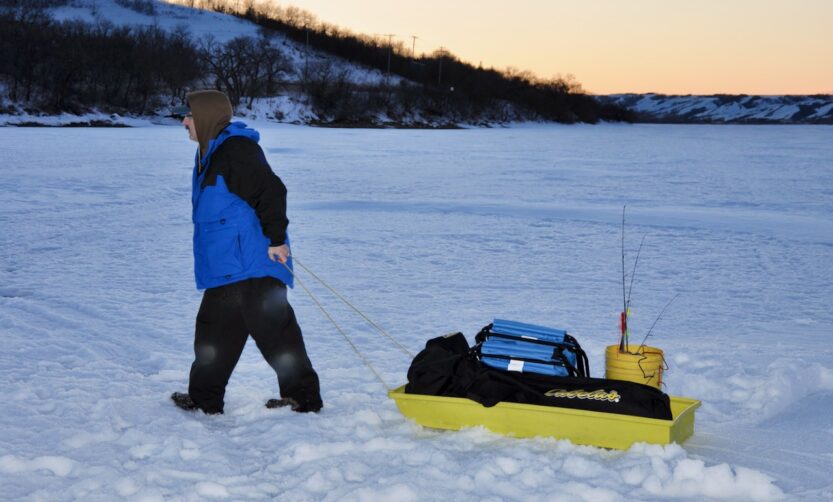 An homage to the calf sled: Making life easier for laden-down anglers ...