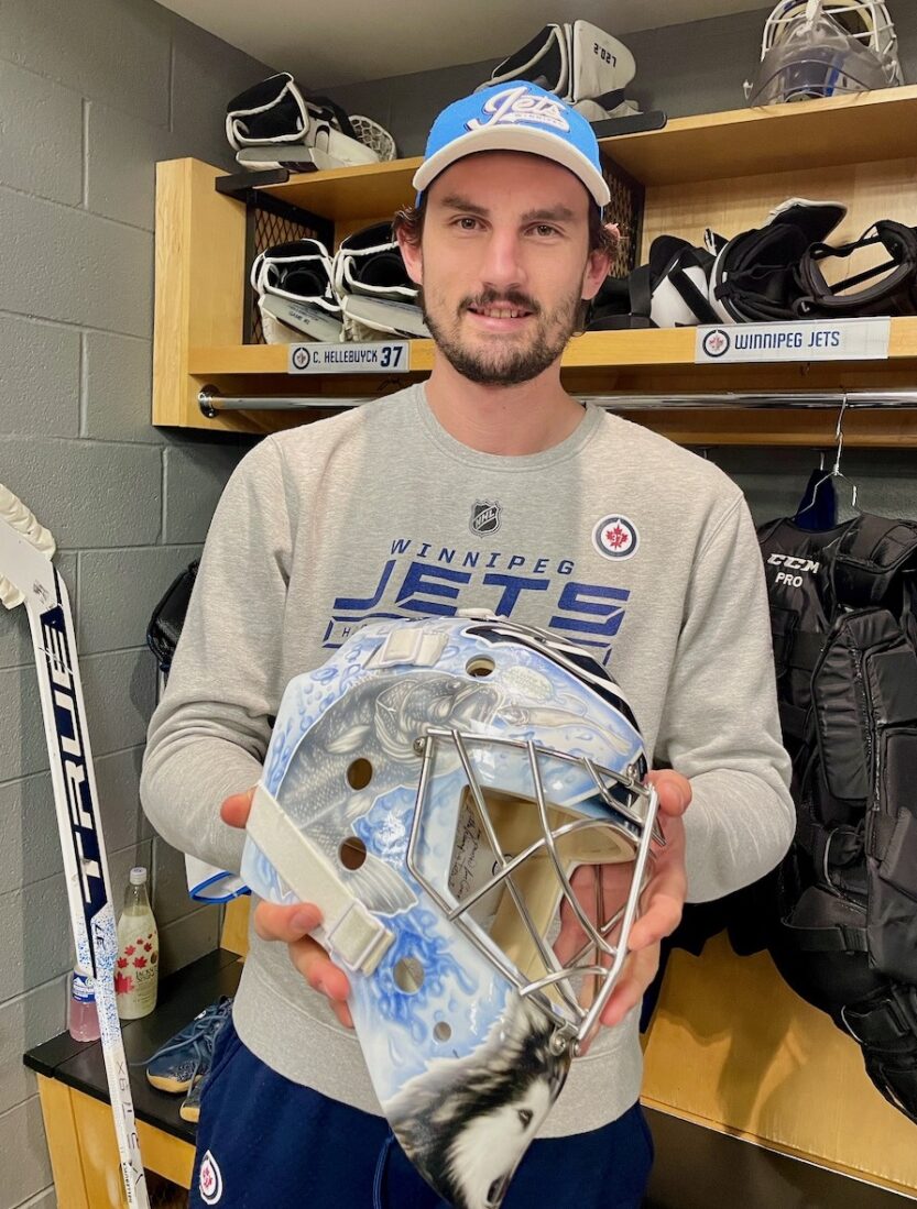 Winnipeg Jets goalie Connor Hellebuyck shows his passion for fishing ...