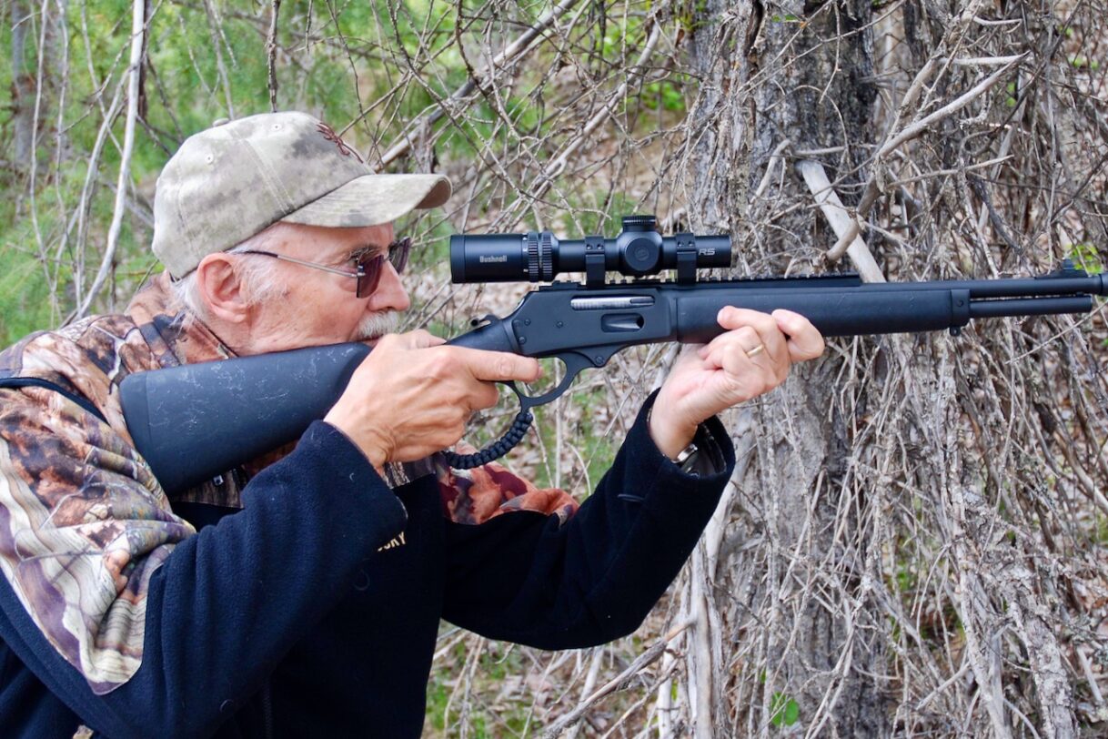 Rifle Review Rossi S R95 Triple Black Lever Action Is Right At Home In